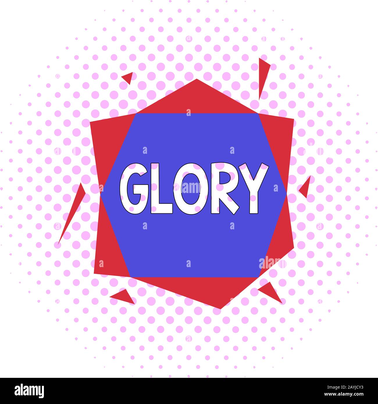 Word writing text Glory. Business photo showcasing high renown or honor ...