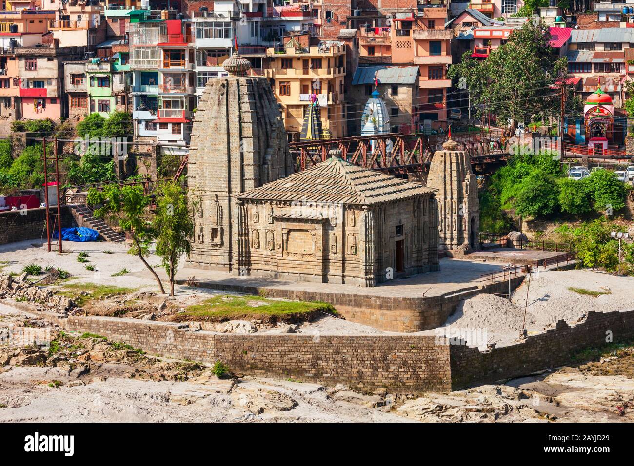 Panchbakhtar Temple is a hindu in Mandi town, Himachal Pradesh state in ...