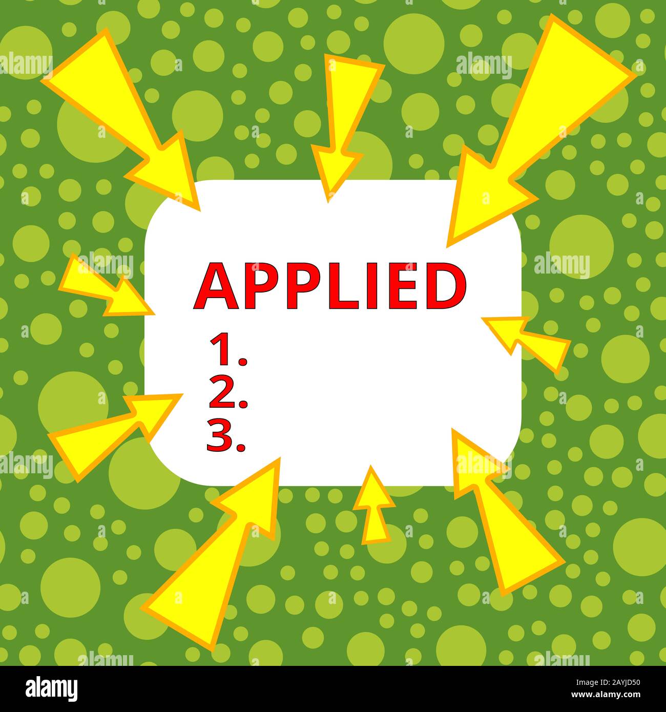 Text sign showing Applied. Business photo text put to practical use as ...