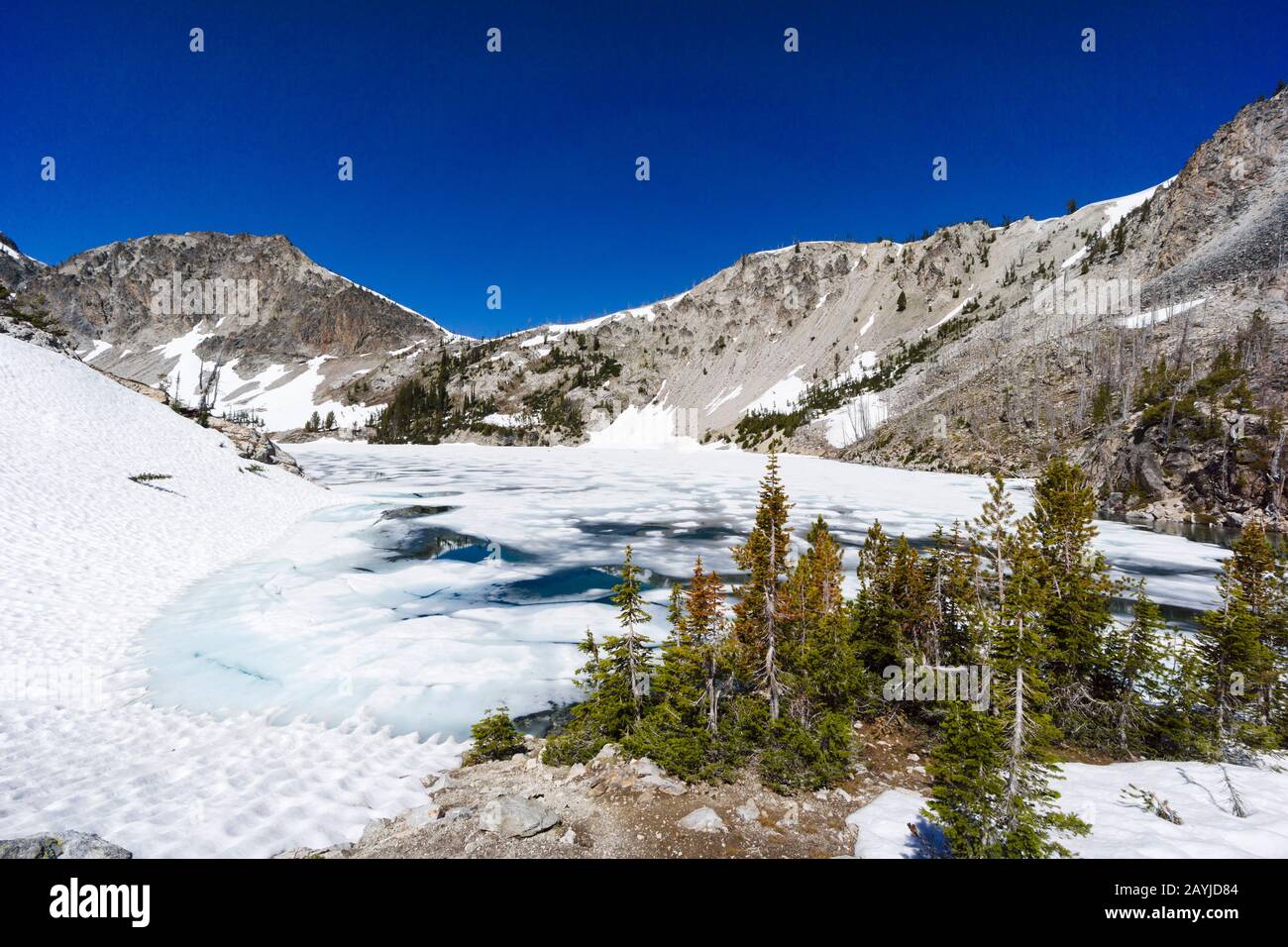 Sawtooth Lake, Sawtooth Wilderness, Idaho, United States Stock Photo ...