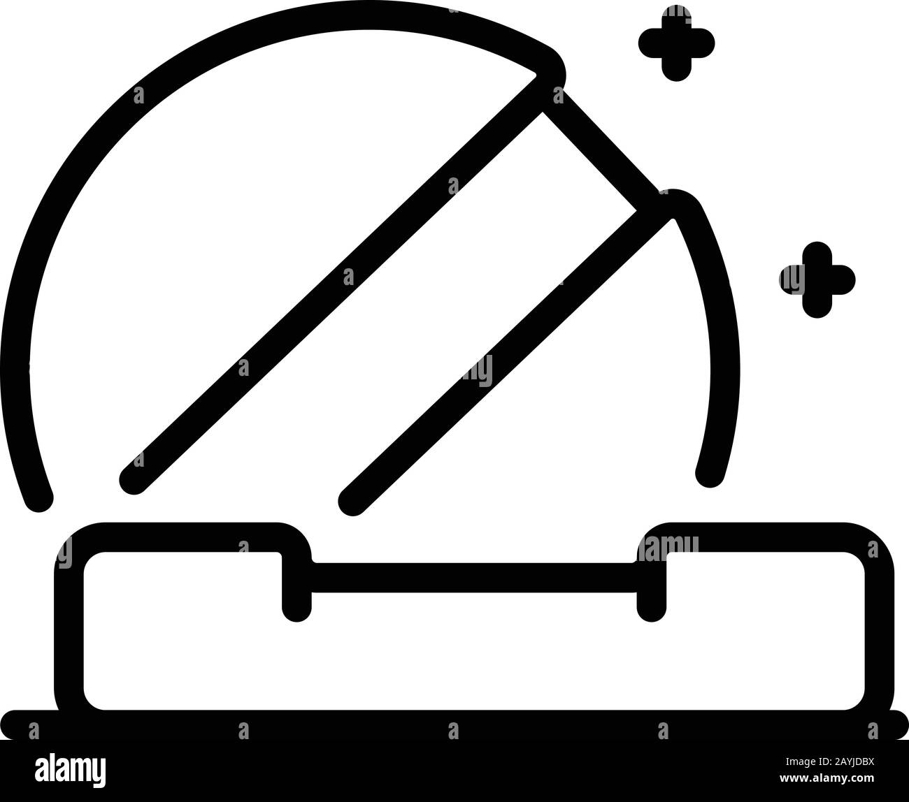 Round pills icon. Outline round pills vector icon for web design ...