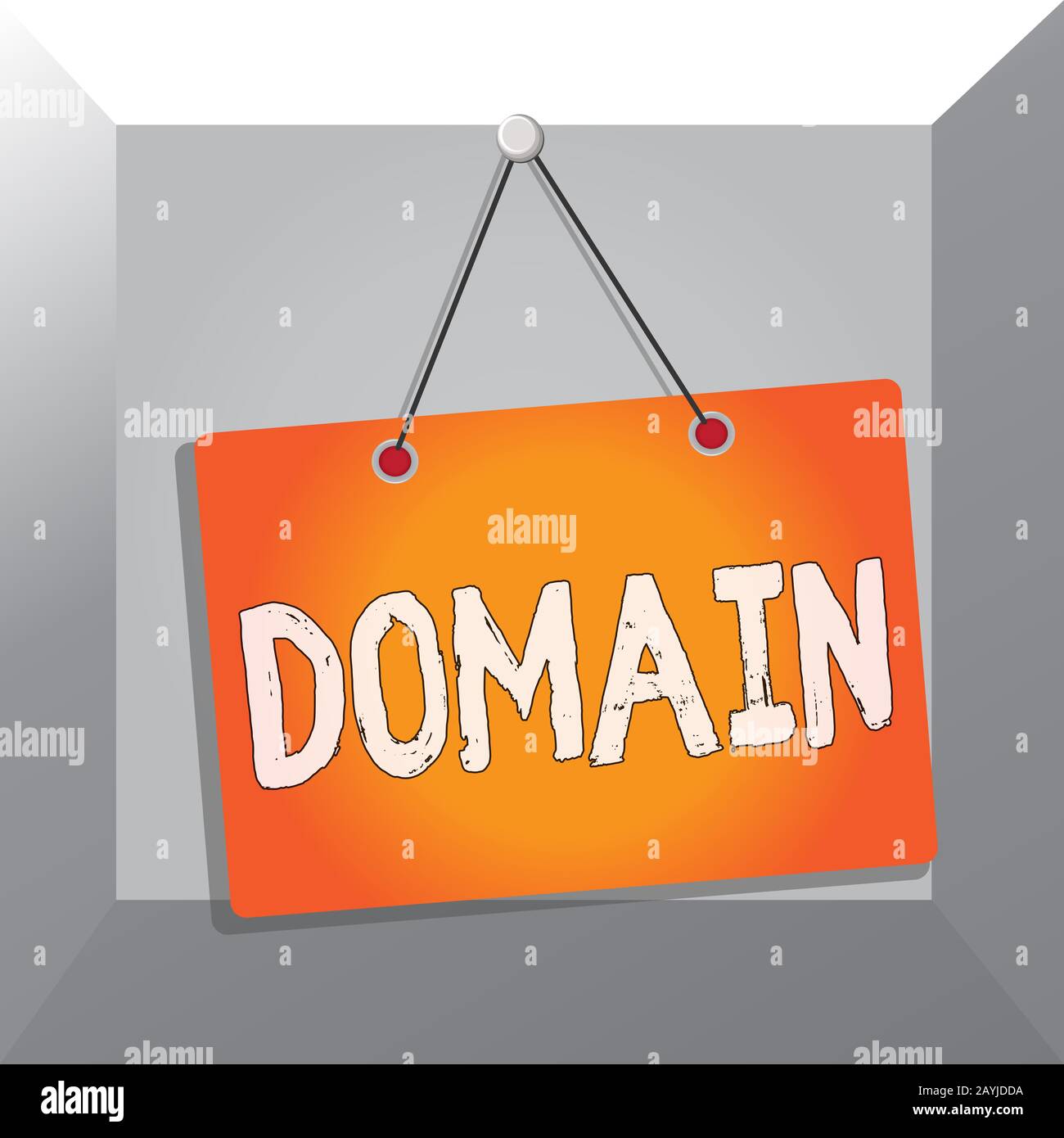 Conceptual hand writing showing Domain. Concept meaning an area of ...