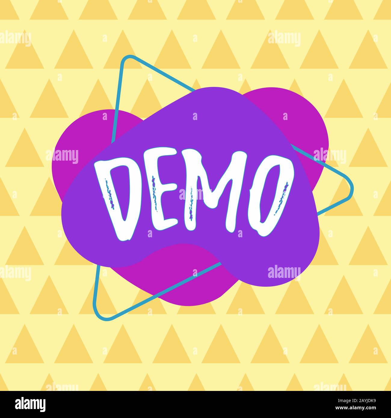 Writing note showing Demo. Business concept for Demonstration of a ...
