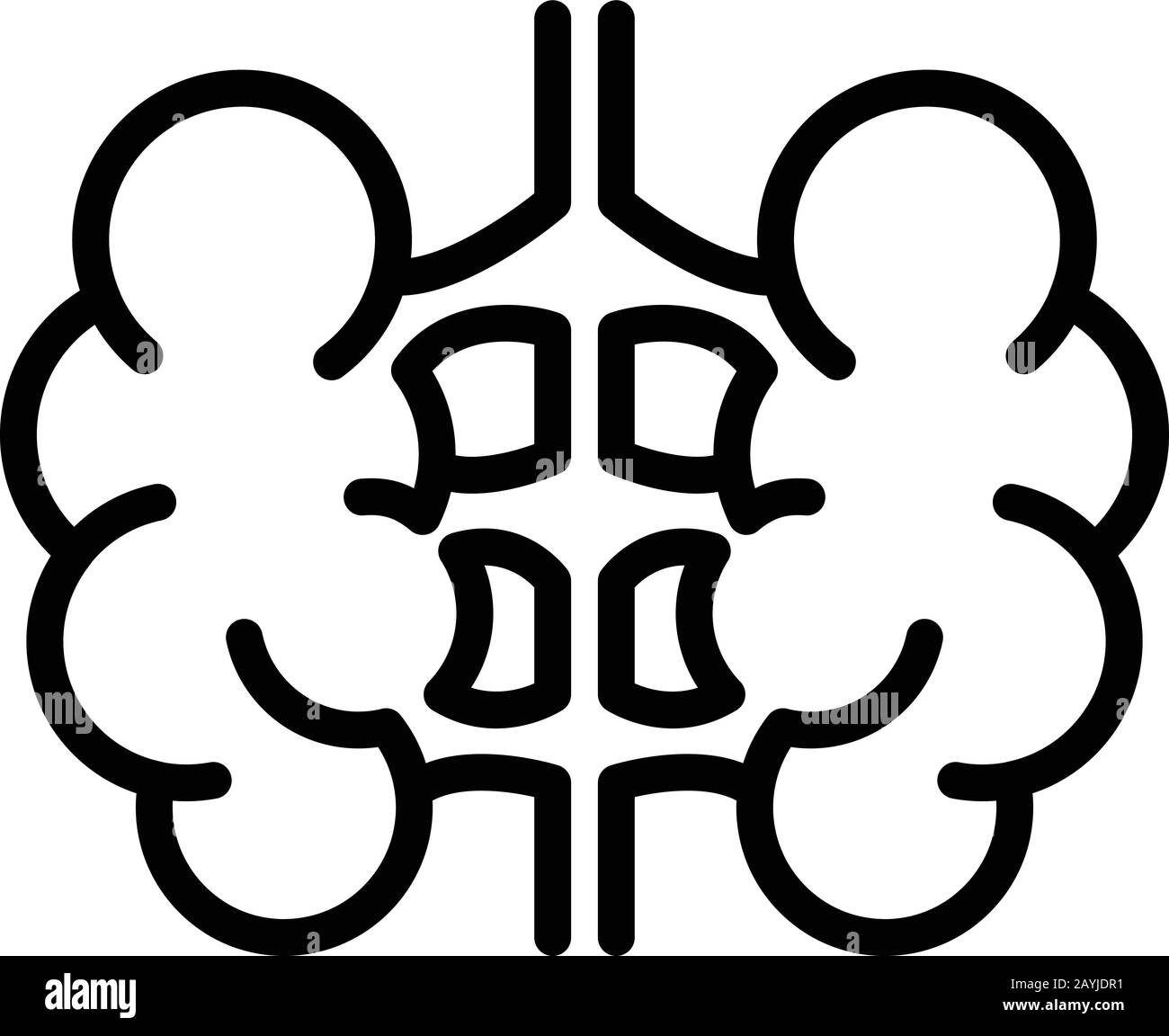Endocrine system black background Cut Out Stock Images & Pictures - Alamy