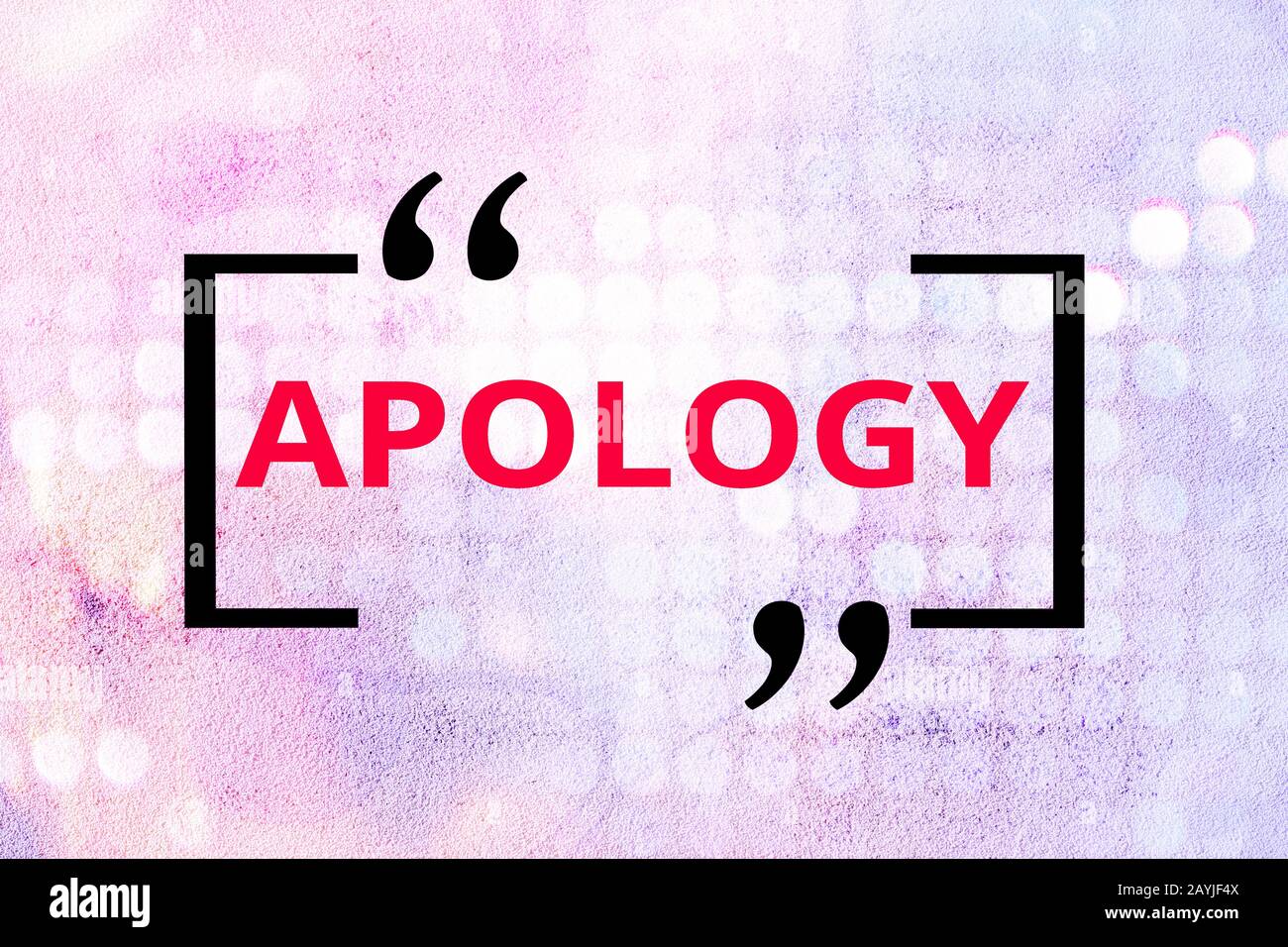 Conceptual hand writing showing Apology. Concept meaning a written or ...
