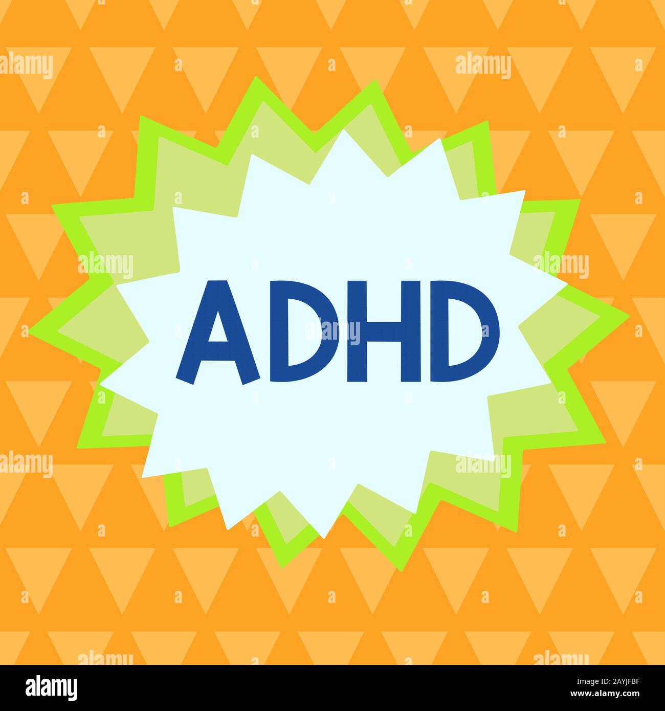 Handwriting text writing Adhd. Conceptual photo Mental health disorder ...