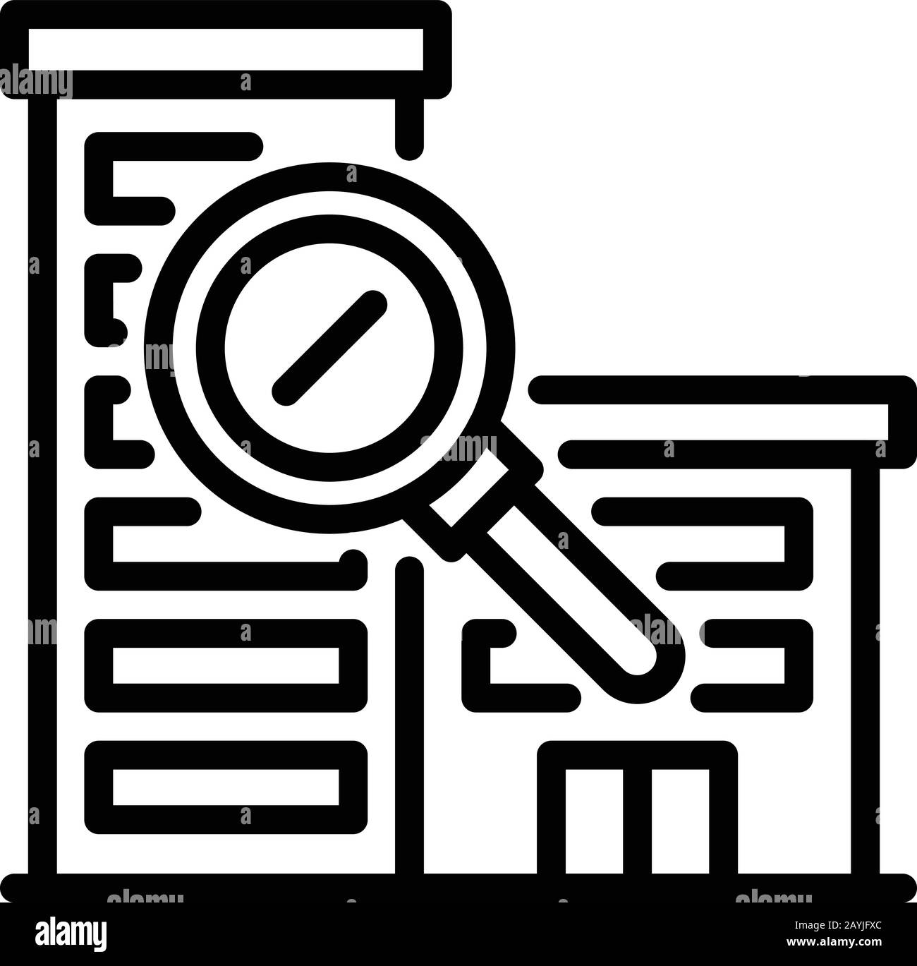 Internship building icon. Outline internship building vector icon for ...