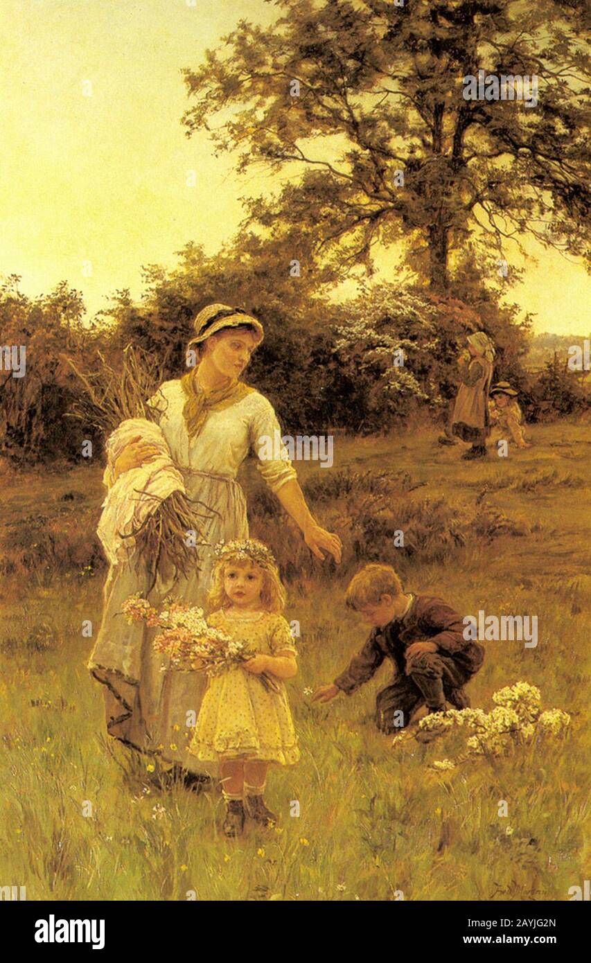 Fred Morgan - The garland Stock Photo - Alamy