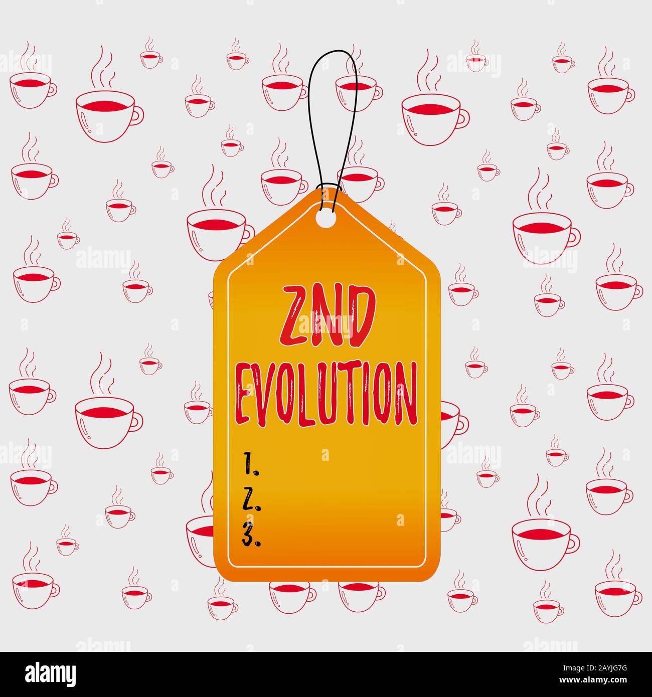 Writing note showing 2Nd Evolution. Business concept for change in the ...