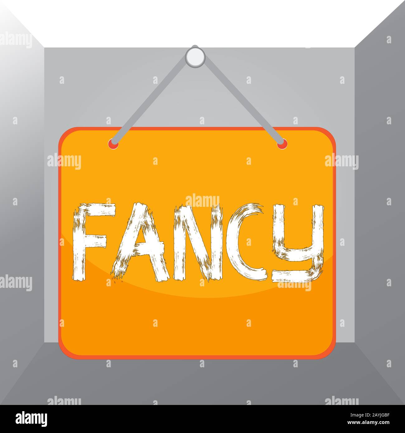 Conceptual hand writing showing Fancy. Concept meaning a feeling of ...