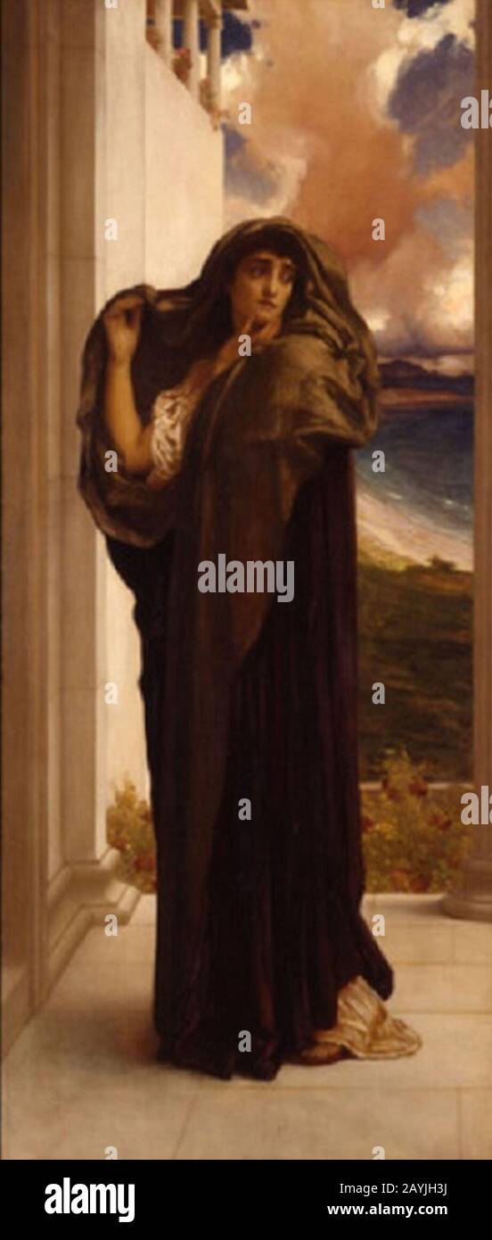 Frederic Leighton. Farewell Stock Photo - Alamy