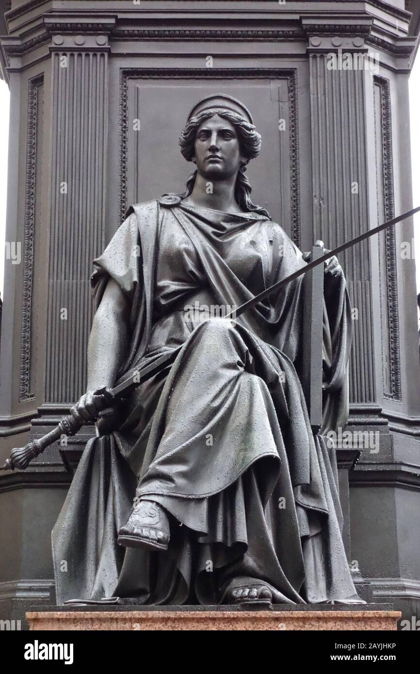 Frederick Augustus II of Saxony (Dresden) by Ernst Julius Hähnel Stock ...