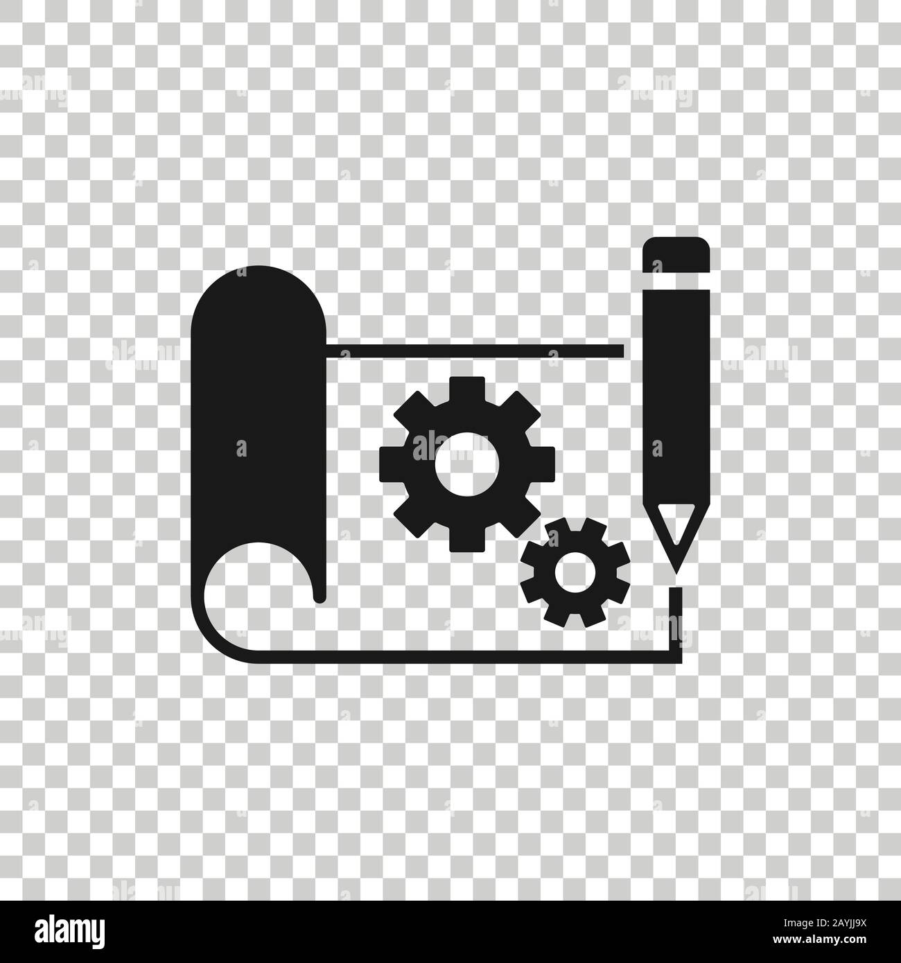 Prototype icon in flat style. Startup vector illustration on white ...