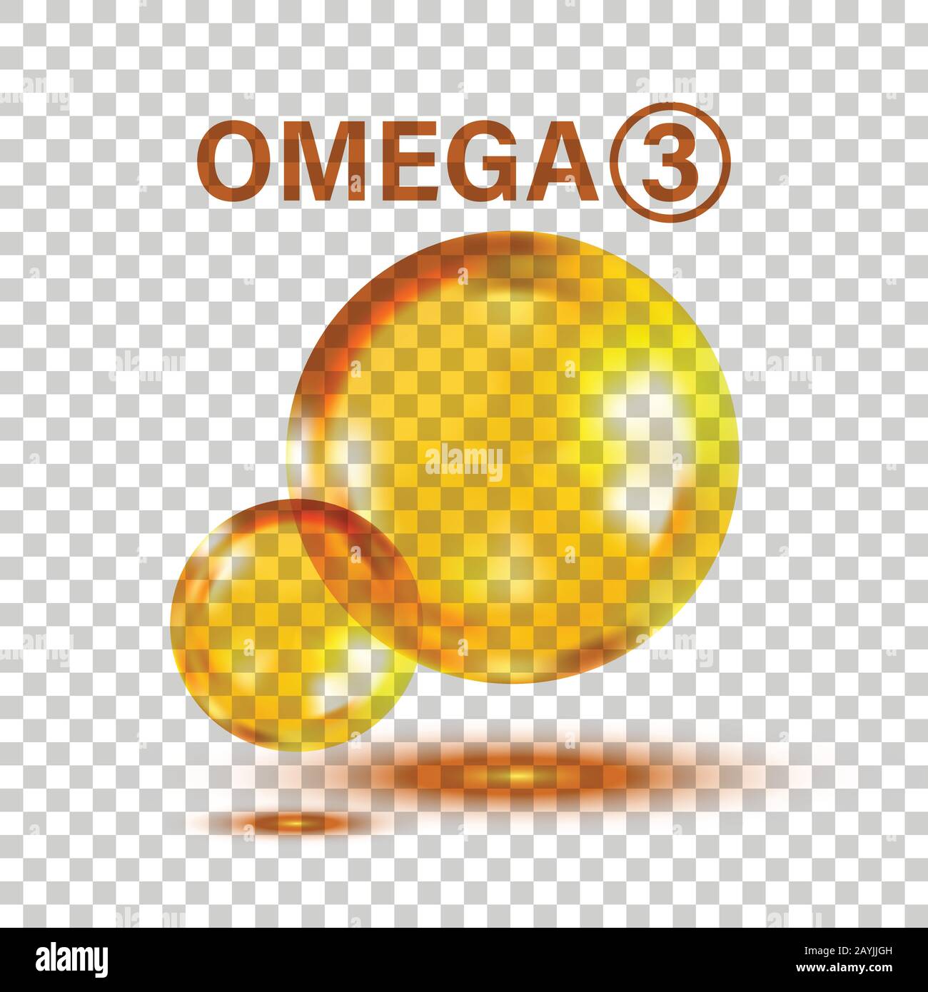 Omega 3 icon in flat style. Pill capcule vector illustration on white ...