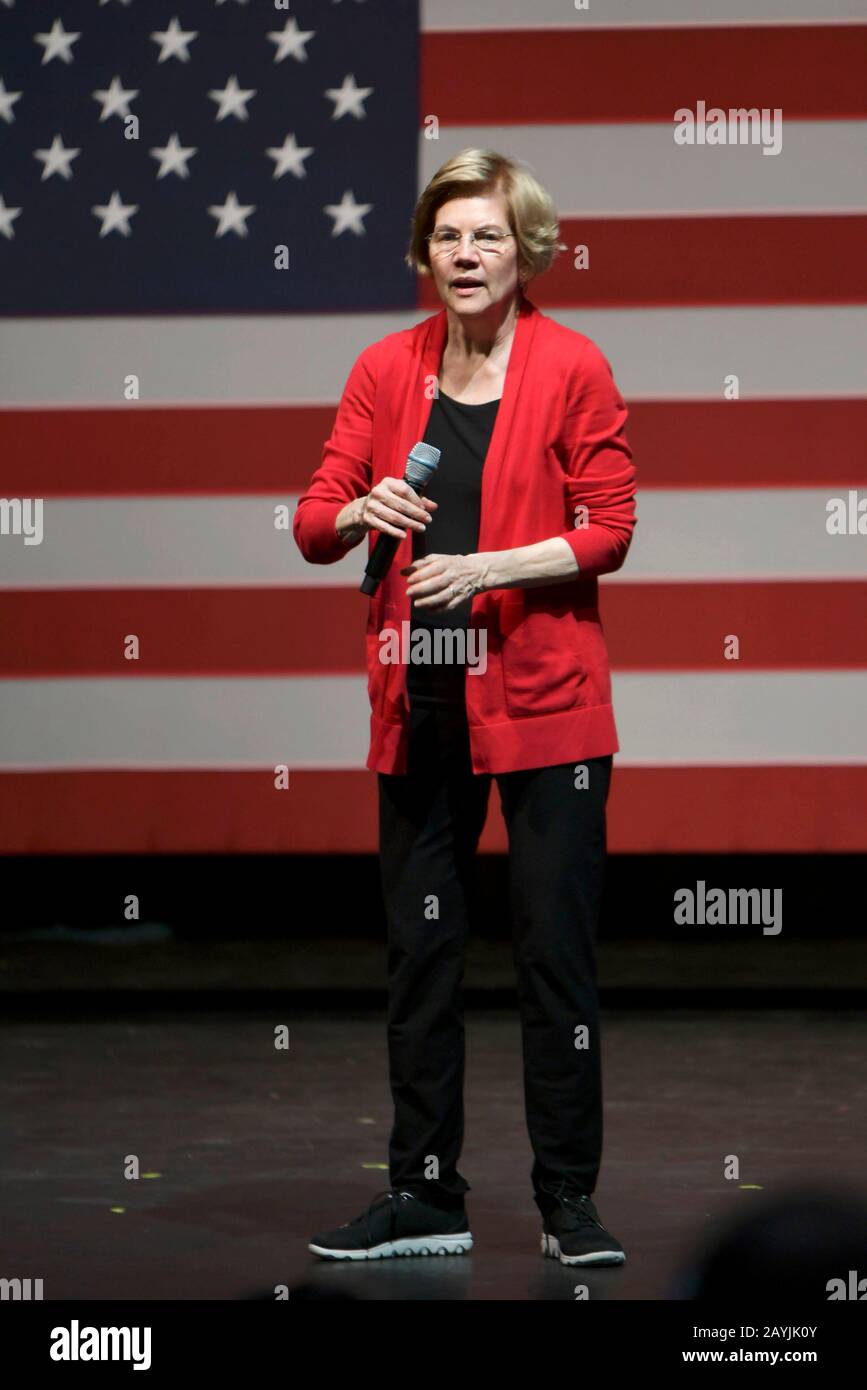 Las Vegas, NV, USA. 15th Feb, 2020. Elizabeth Warren speaks at a Get ...