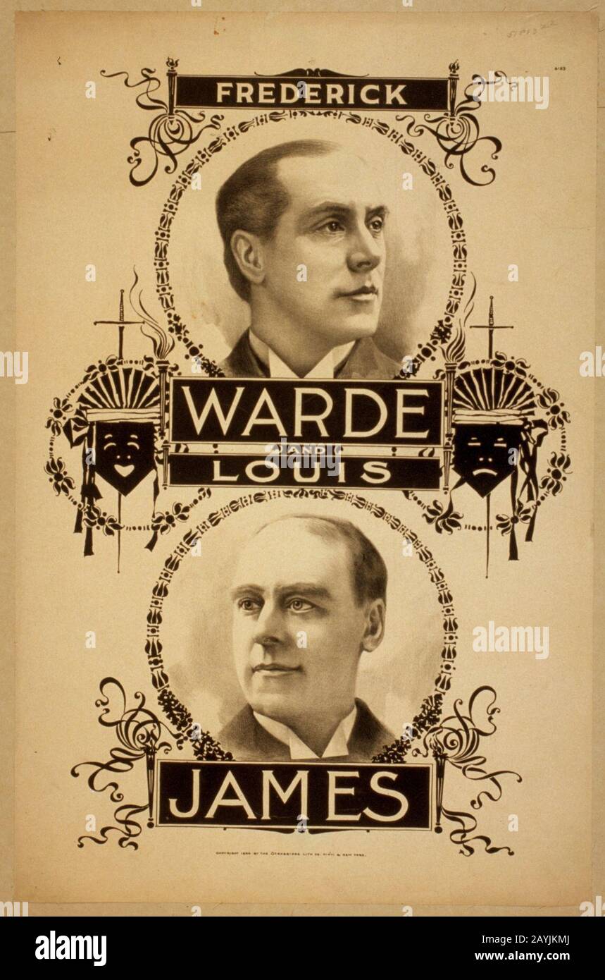 Frederick Warde and Louis James Stock Photo - Alamy