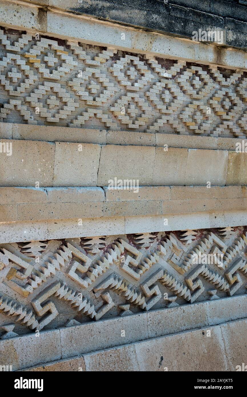 Details of the fretwork on the walls of the of main building, called ...