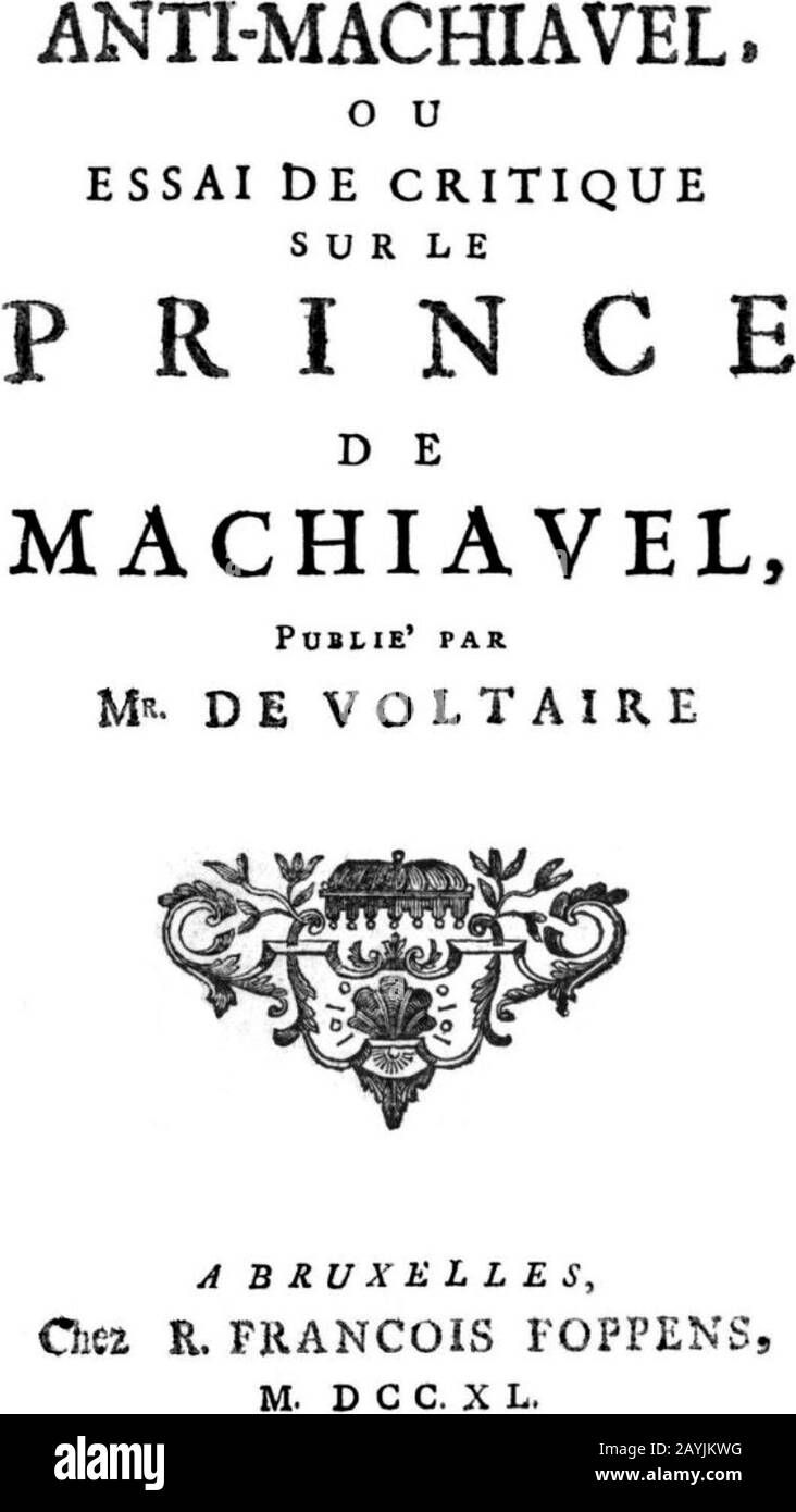 Machiavel hi-res stock photography and images - Alamy