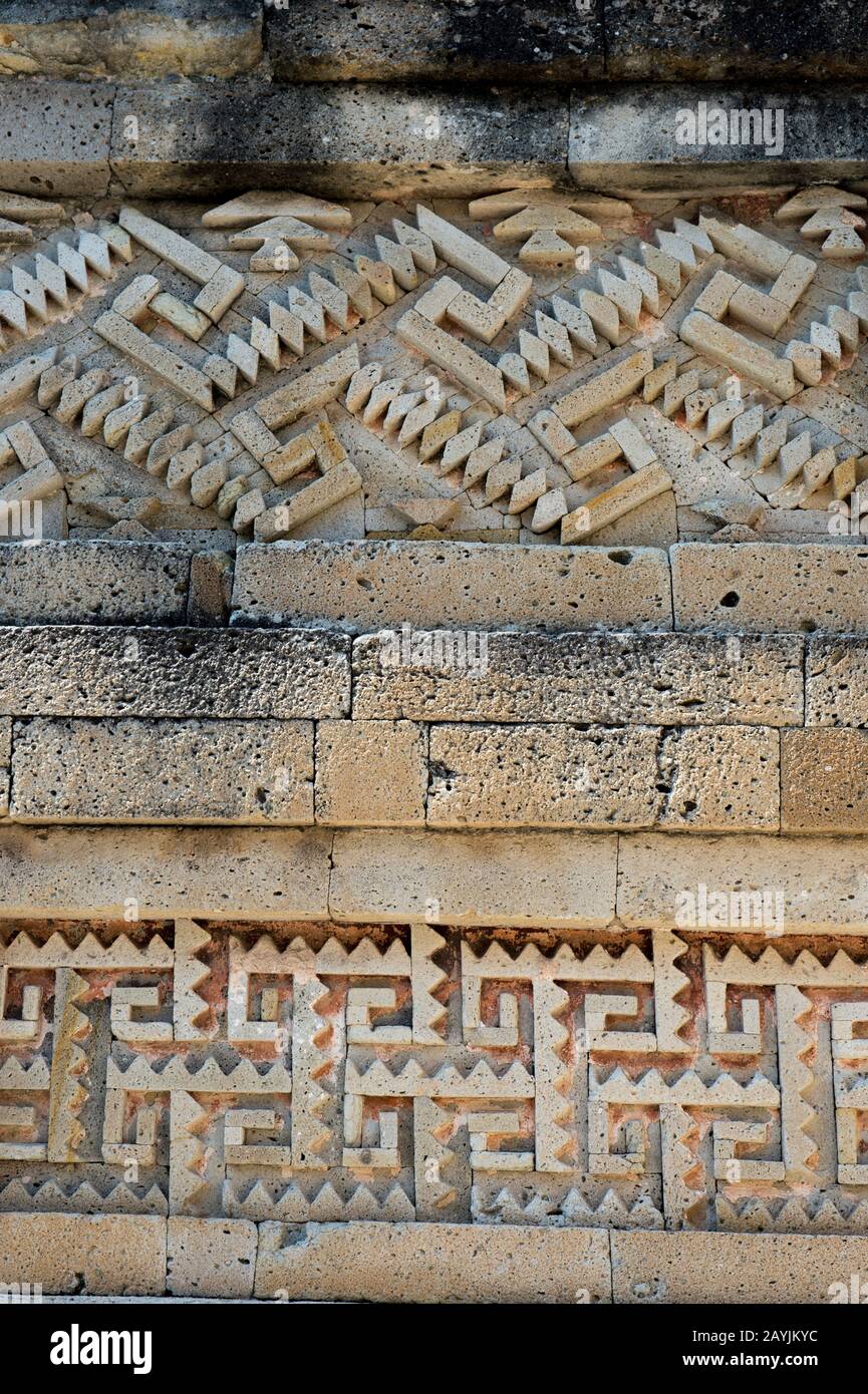 Details of the fretwork on the walls of courtyard in the main building ...