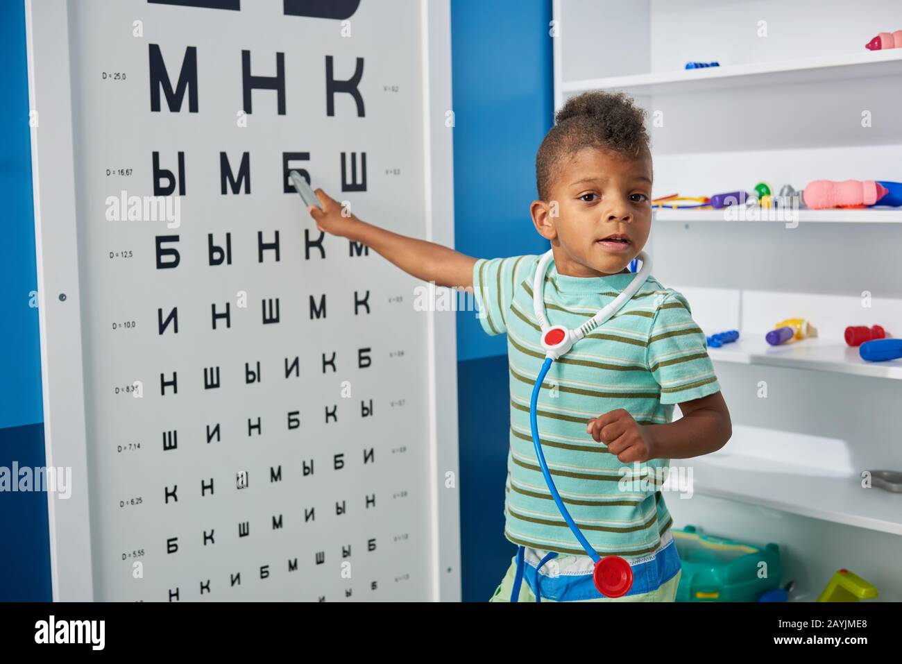 Doctor children game kindergarten hi-res stock photography and images ...