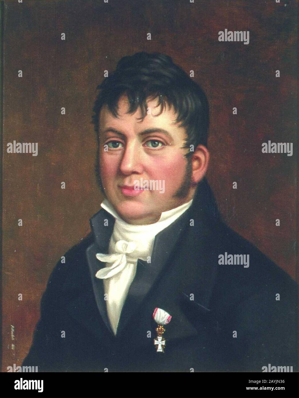 Frederik Schmidt malt av Christopher Pritzier Meidell - Eidsvoll 1814 ...
