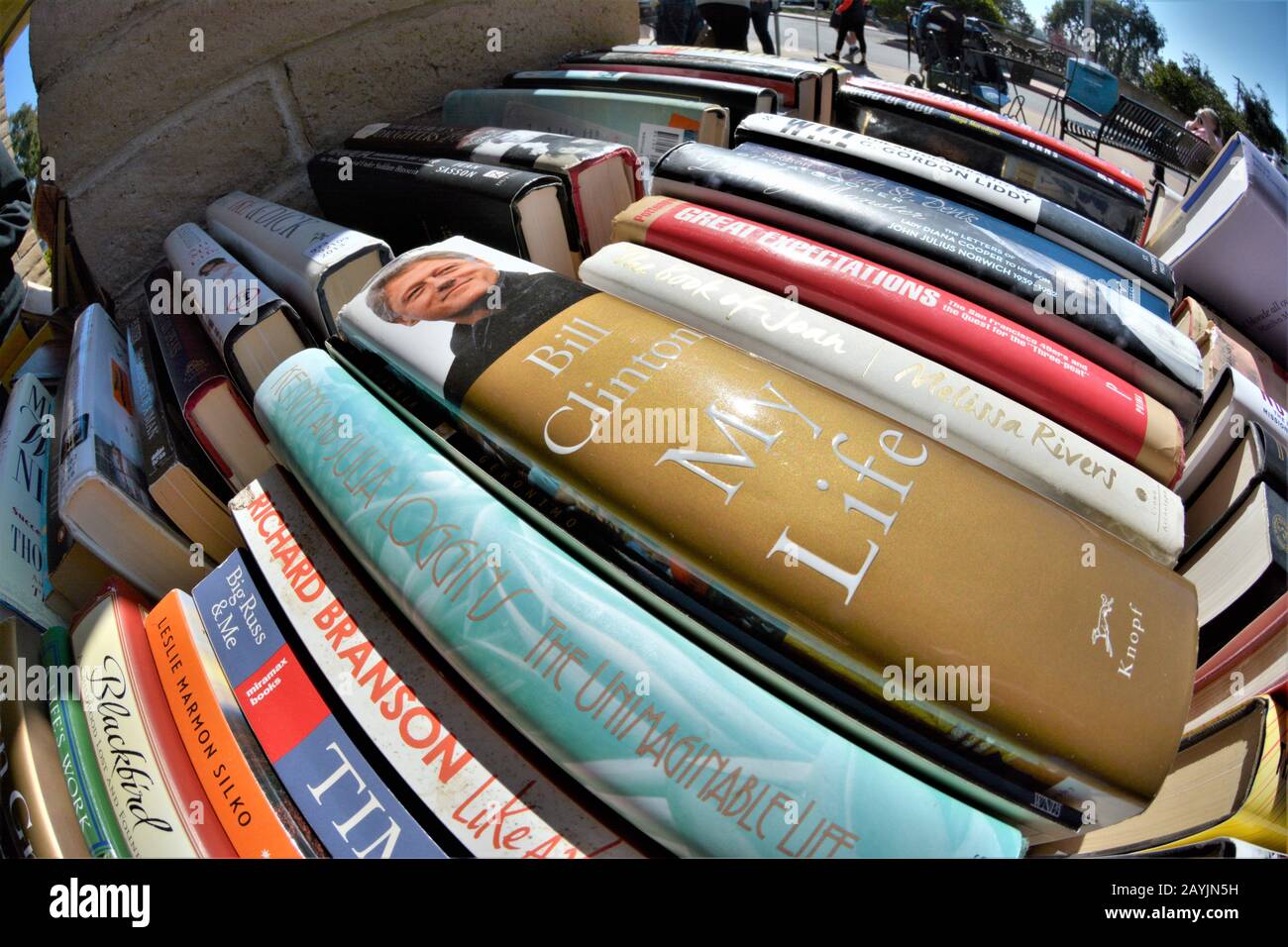 The book My Life by President Bill Clinton is for sale at library sell ...