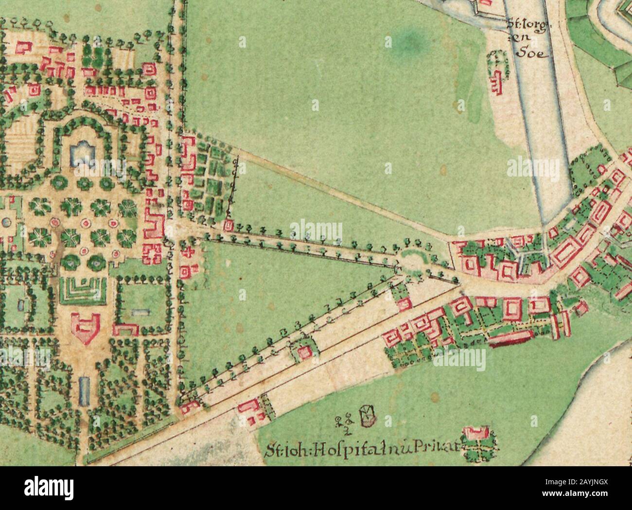 Frederiksberg map hi-res stock photography and images - Alamy