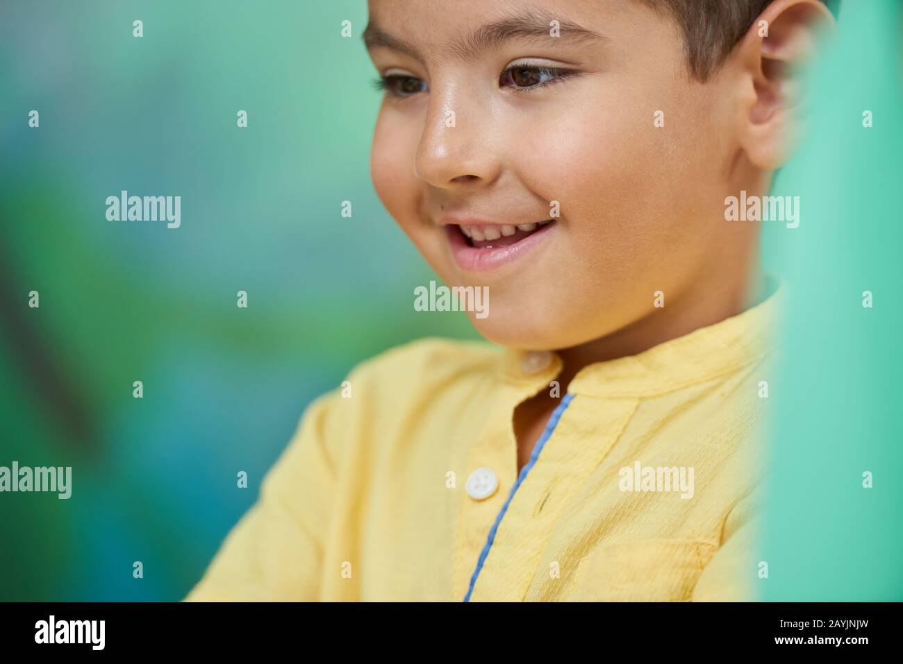 Face of happy smiling kid Stock Photo - Alamy