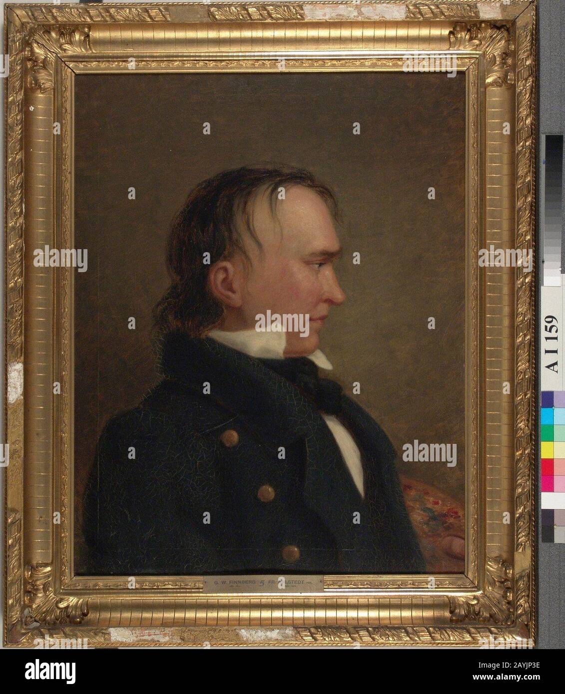 Fredrik Ahlstedt - Portrait of Gustaf Wilhelm Finnberg Stock Photo - Alamy