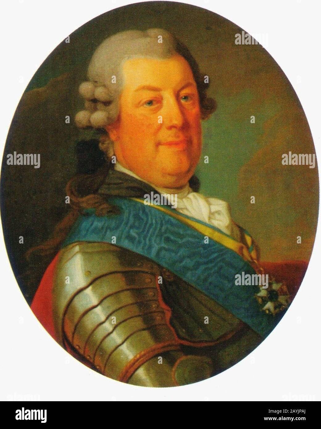 Fredrik Ribbing painted by Per Krafft the elder Stock Photo - Alamy