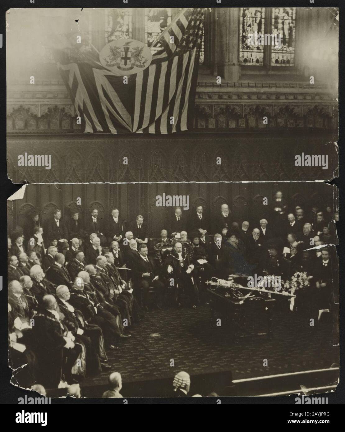 Freedom of the City of London conferred on Mr. Roosevelt scene in the ...