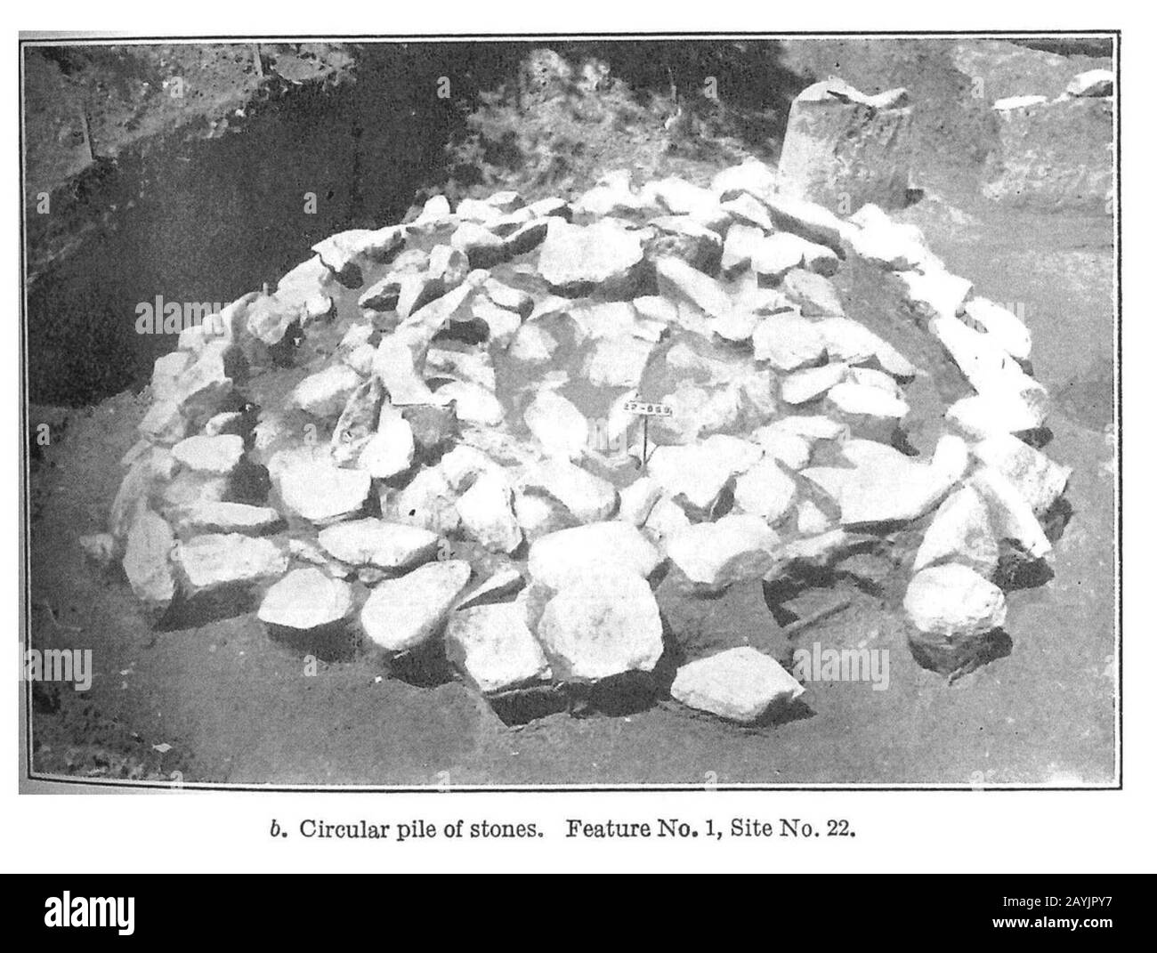 Freel farm mound stone circle Stock Photo - Alamy