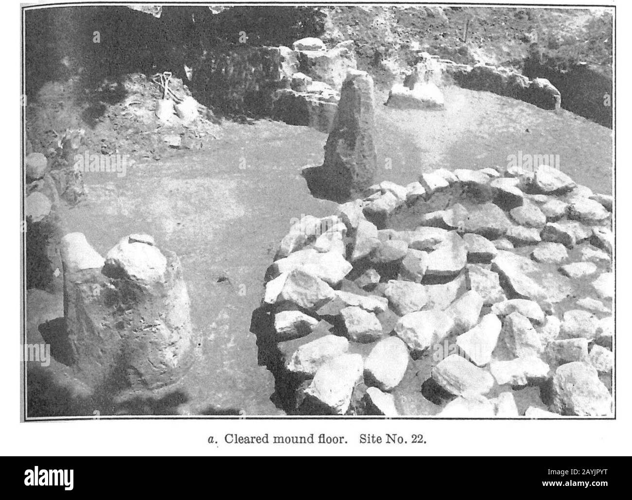 Freel farm mound floor Stock Photo - Alamy
