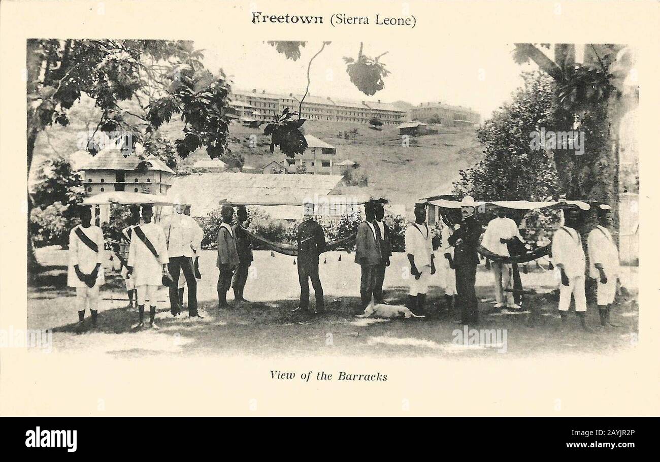 Freetown-View of the Barracks Stock Photo - Alamy