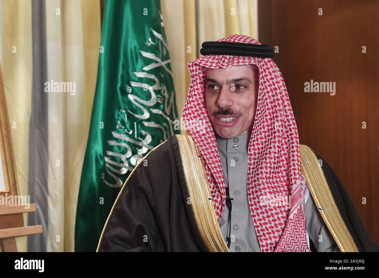 Munich, Germany. 15th Feb, 2020. Prince Faisal bin Farhan al-Saud ...
