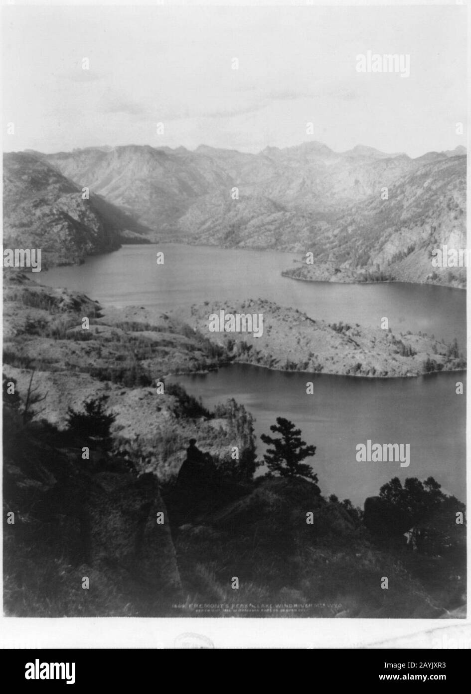 Fremont's Peak and Lake Wind River Mts., Wyo Stock Photo - Alamy