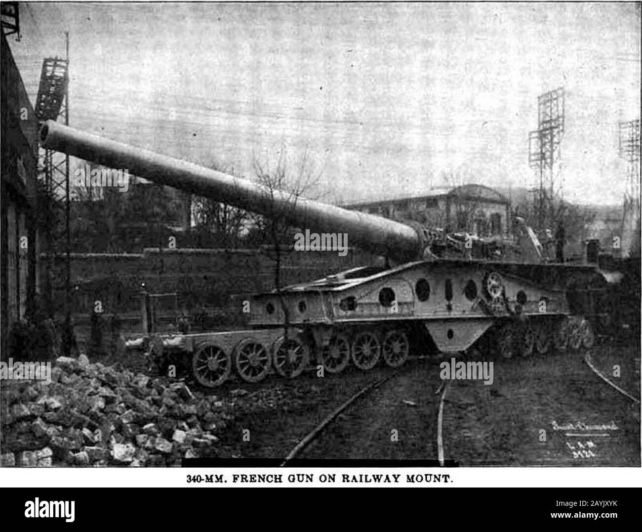 French railway gun hi-res stock photography and images - Alamy