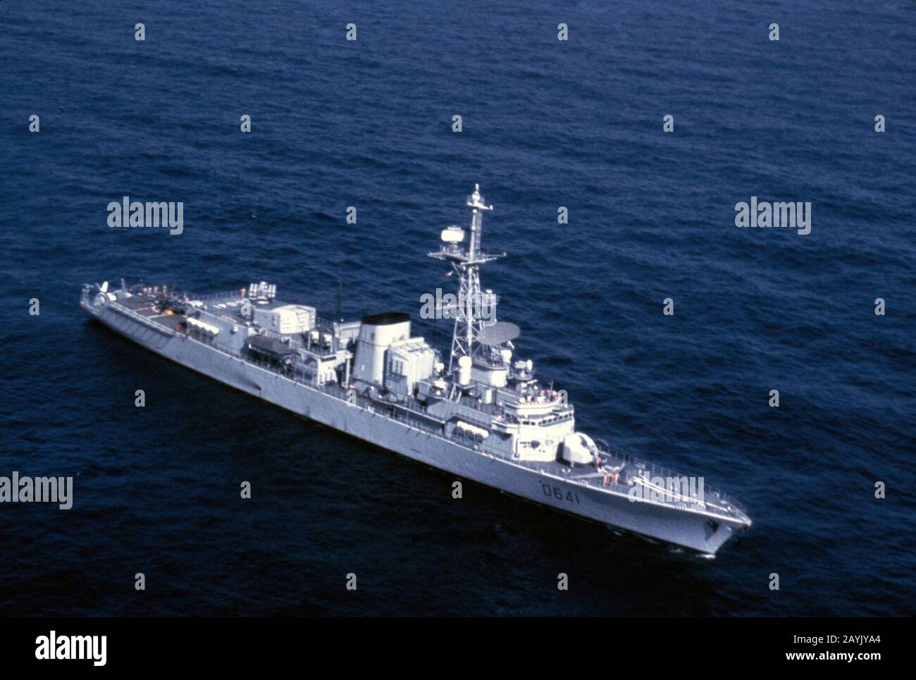 French destroyer Dupleix (D641) underway in the Pacific Ocean, 23 June ...