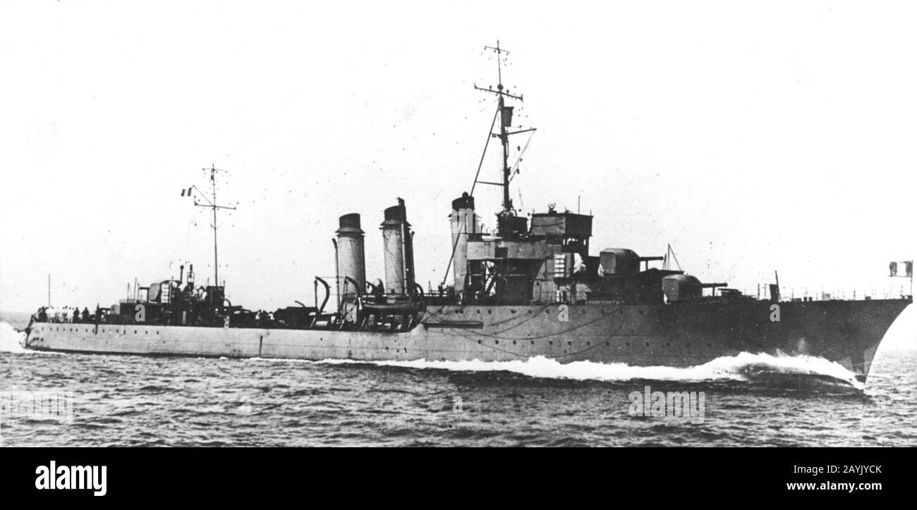 French destroyer Black and White Stock Photos & Images - Alamy