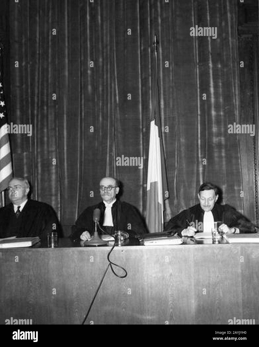 French judges at nuremberg Stock Photo - Alamy