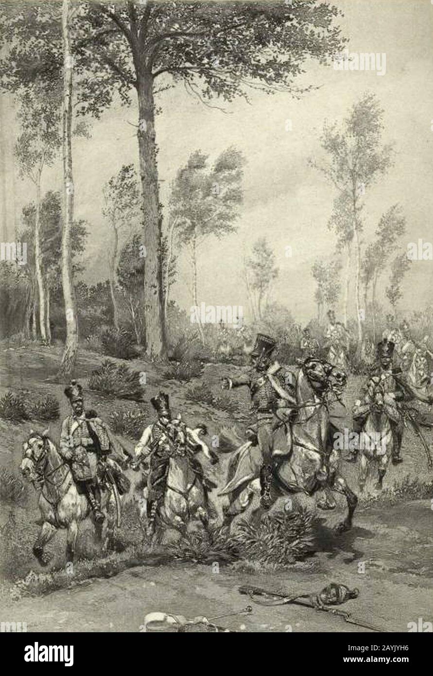 French Hussars 1809 Stock Photo - Alamy