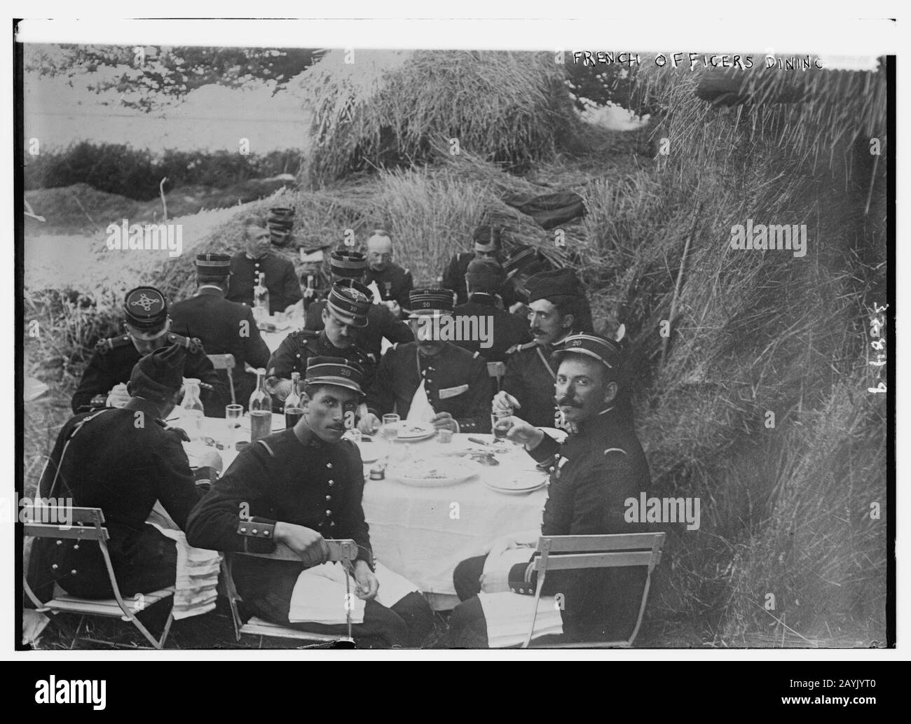 French Officers dining Stock Photo - Alamy
