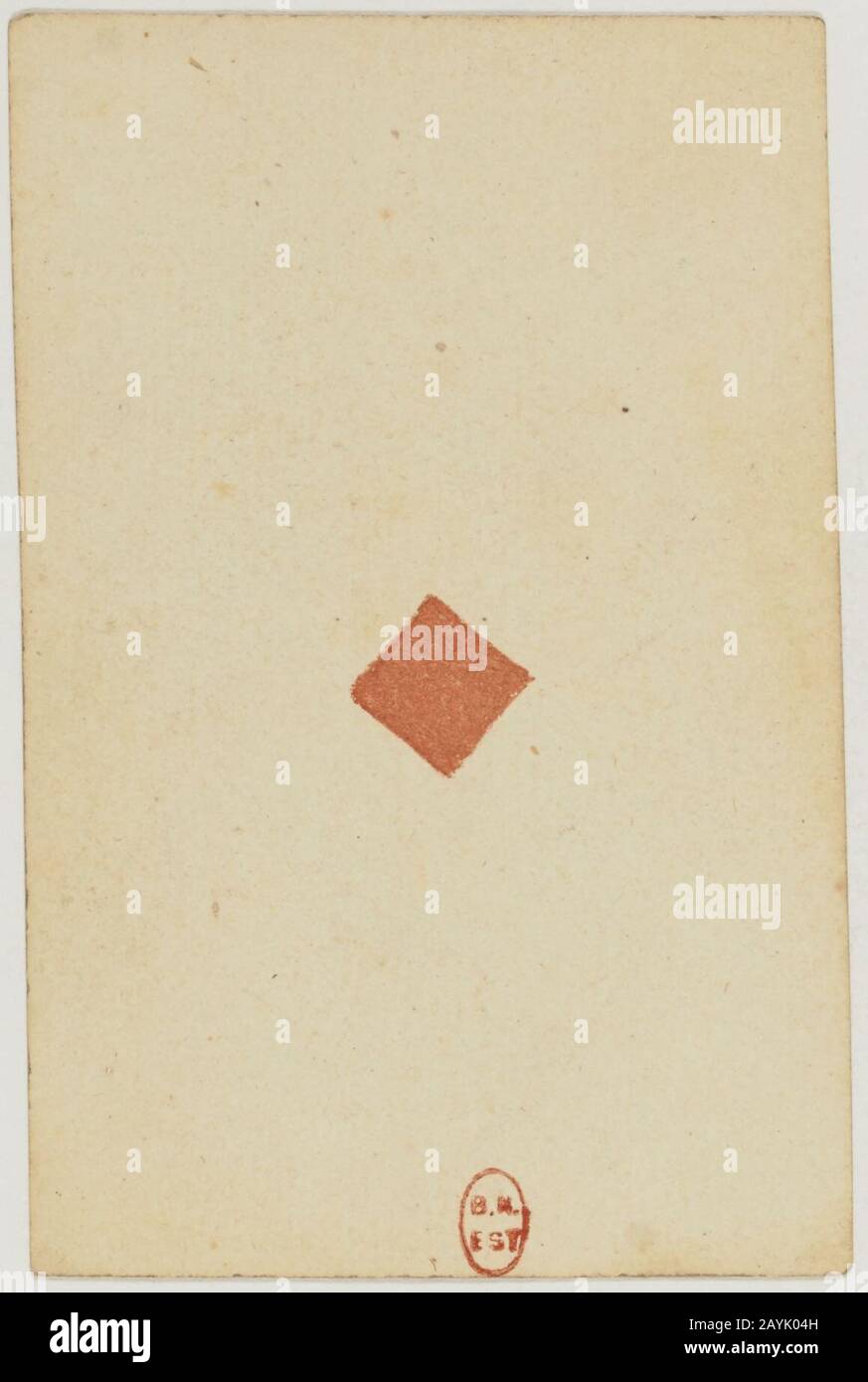 French Portrait card deck - 1827 - Ace of Diamonds Stock Photo - Alamy