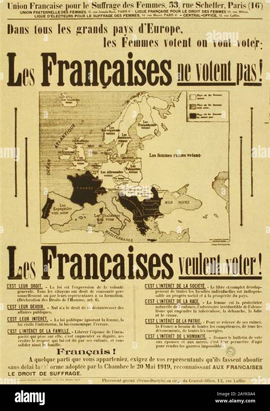 Suffrage poster hi-res stock photography and images - Alamy