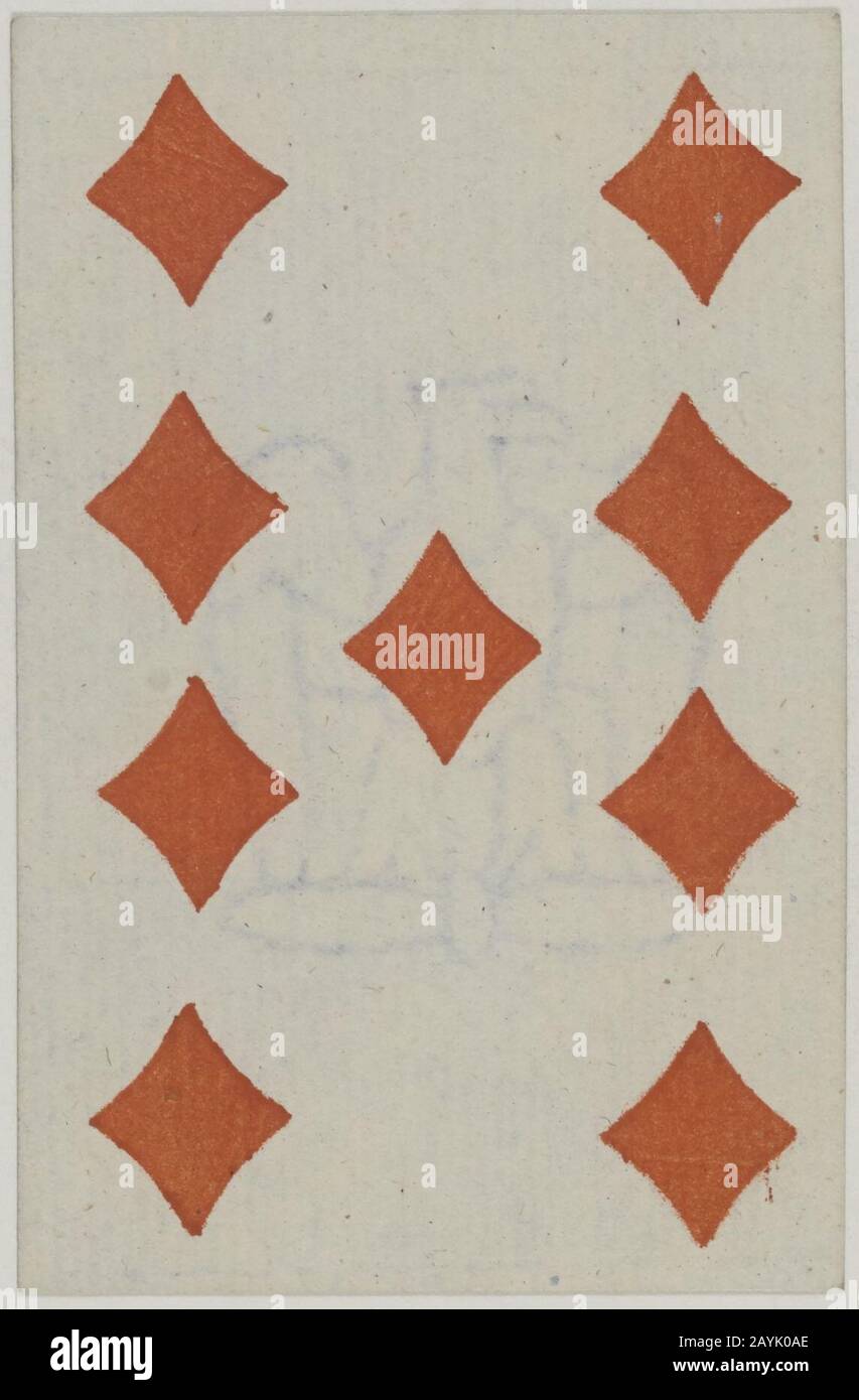 9 of diamonds card hi-res stock photography and images - Alamy