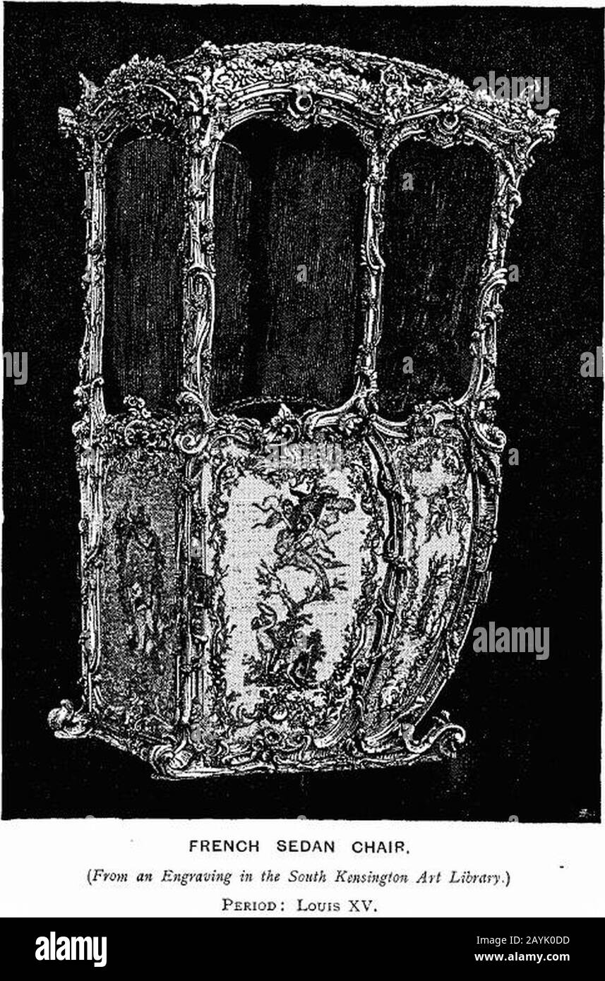 French Sedan Chair Stock Photo - Alamy