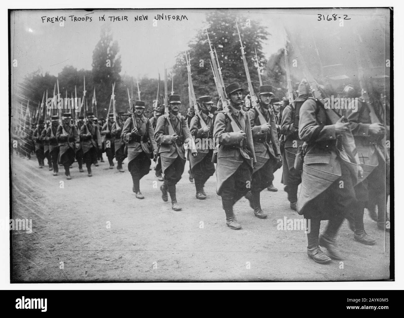 French troops in their new uniforms Stock Photo - Alamy