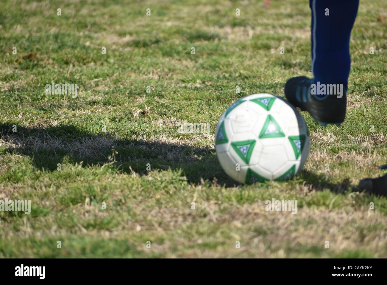 Footwork in Soccer Stock Photo - Alamy