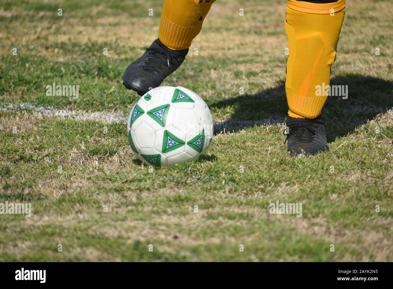 Footwork in Soccer Stock Photo - Alamy