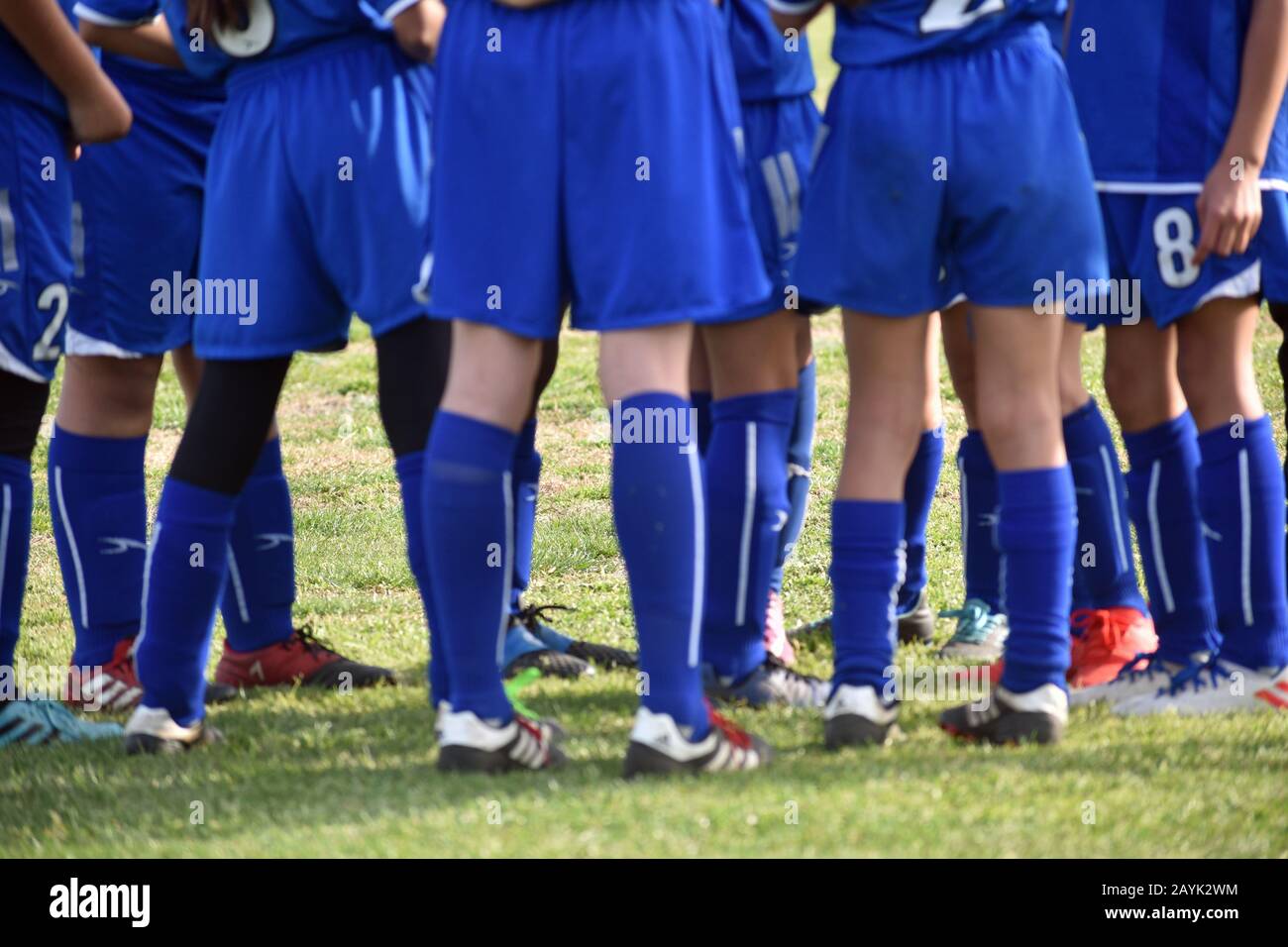 Shadow foot kicking football hi-res stock photography and images - Alamy